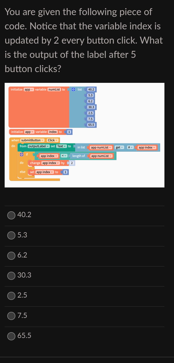 Solved You are given the following piece of code. Notice | Chegg.com