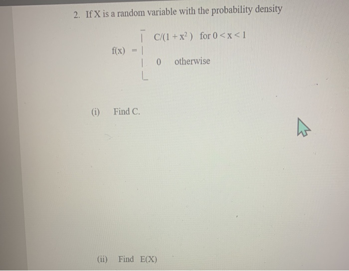 Solved 1. X has a discrete uniform distribution f(x) = 1/n, | Chegg.com