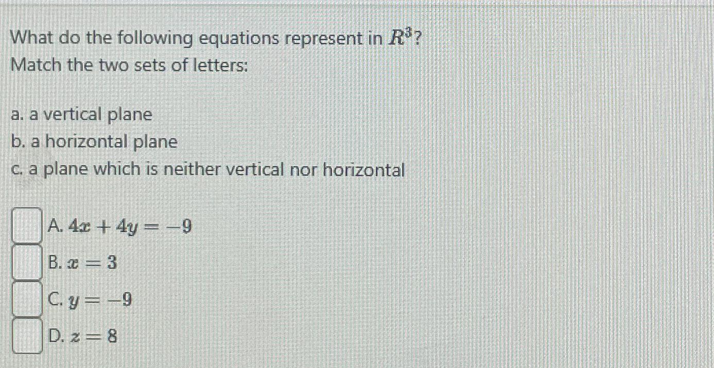 Solved What do the following equations represent in | Chegg.com