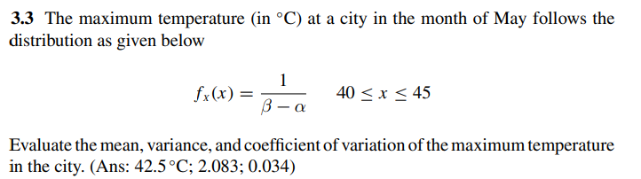 Solved The maximum temperature (in C) ﻿at a city in the | Chegg.com