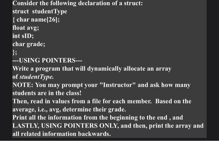 Solved Consider the following declaration of a struct: | Chegg.com Solved Consider the following declaration of a struct: | Chegg.com