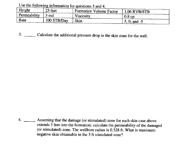 Use the following information for questions 3 ﻿and | Chegg.com