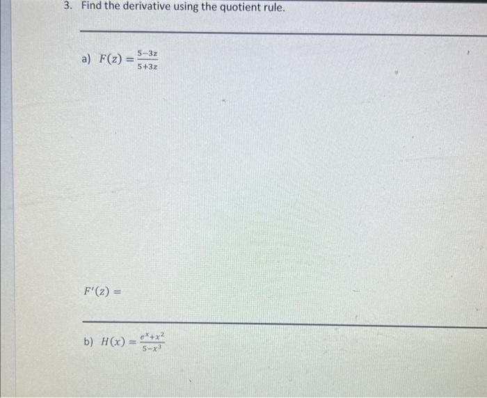 Solved 2. Find the derivative using the product rule. a) | Chegg.com