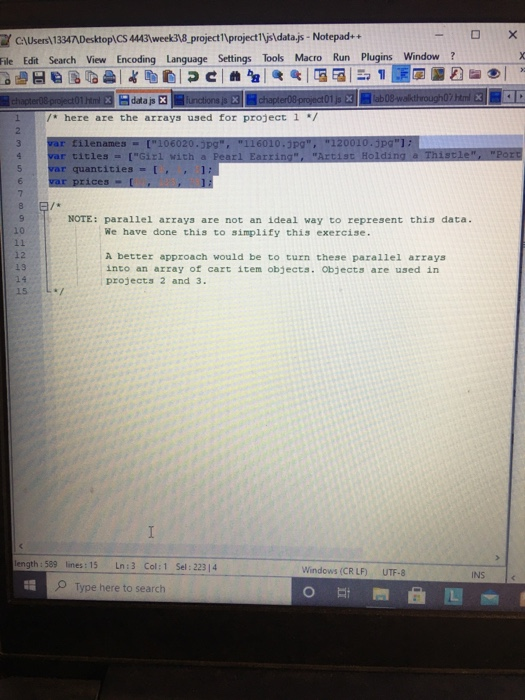 Solved 8.11.3 Hands-On Practice PROJECT 1: Art Store | Chegg.com