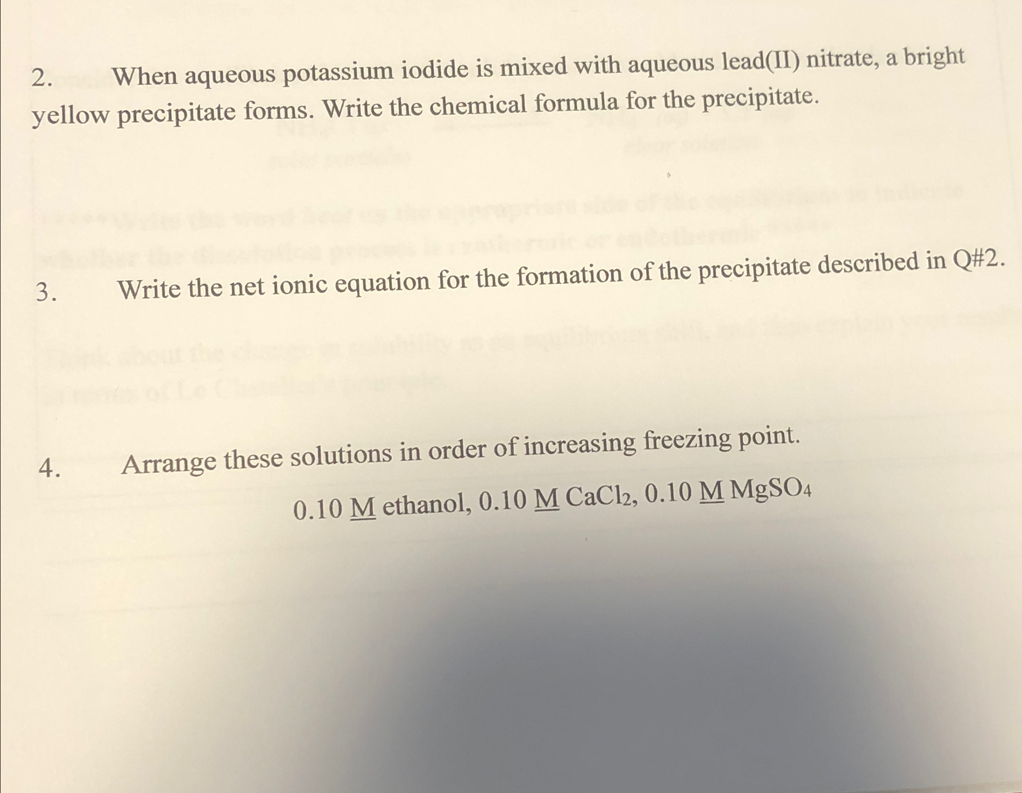 When aqueous potassium iodide is mixed with aqueous | Chegg.com