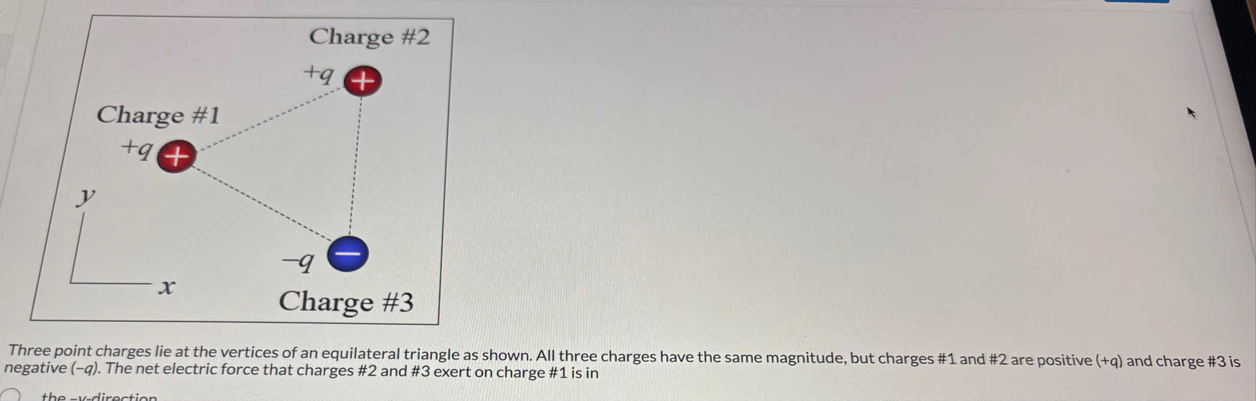 Solved Three point charges lie at the vertices of an | Chegg.com