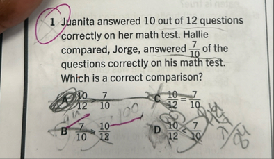 Solved 1 ﻿Juanita answered 10 ﻿out of 12 ﻿questions | Chegg.com