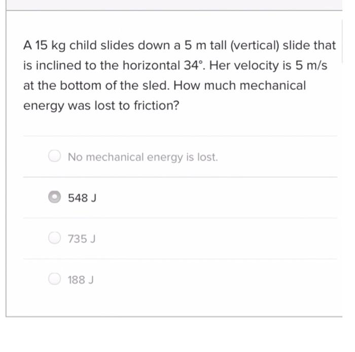 Solved A 15 kg child slides down a 5 m tall (vertical) slide | Chegg.com