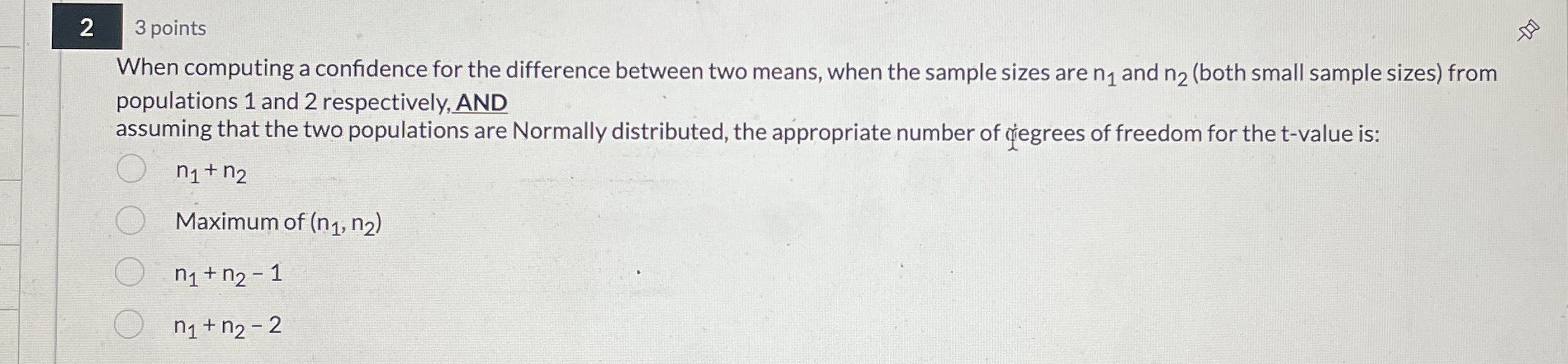 23 ﻿pointsWhen computing a confidence for the | Chegg.com