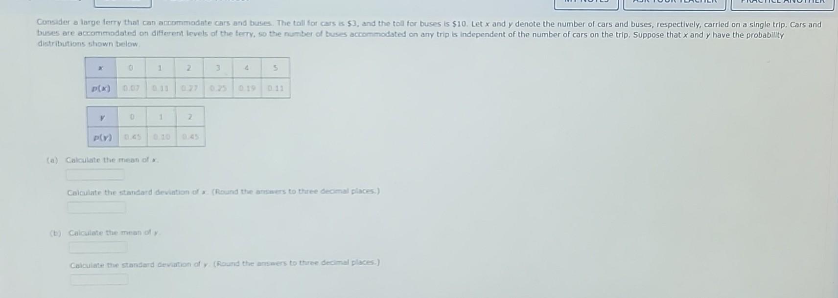 Solved distributions shown below. | Chegg.com