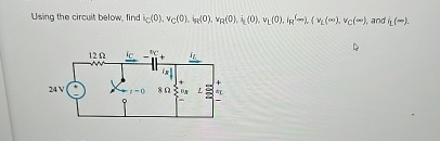 Solved Using the circuit below, lind ic( 0 | Chegg.com
