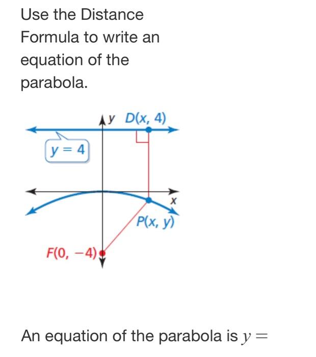 Solved Use the Distance Formula to write an equation of the | Chegg.com