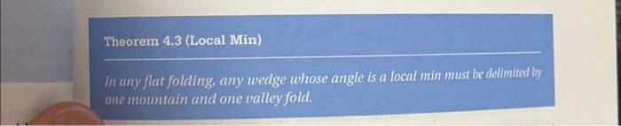 Exercise 4.2 (Practice) Maekawa-Justin Theorem. | Chegg.com