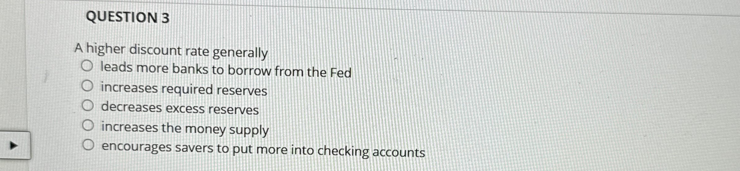 Solved QUESTION 3A higher discount rate generallyleads more | Chegg.com