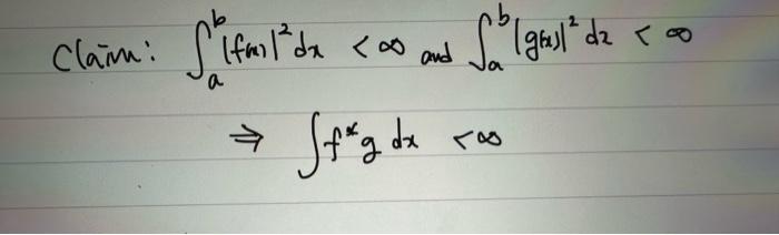 I want to prove a set of square integrable functions | Chegg.com