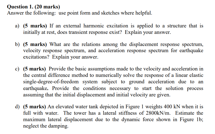 Solved Question 1. (20 ﻿marks)Answer the following: use | Chegg.com