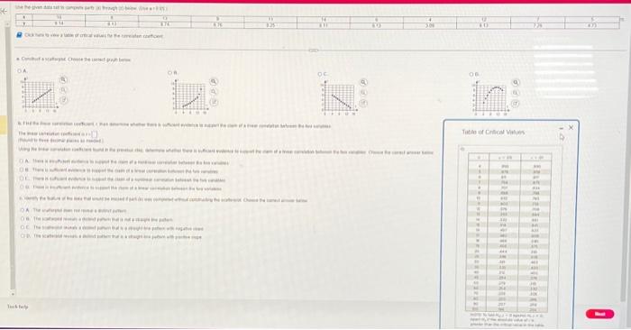 Solved Use The Given Data Set To Complete Parts A Through
