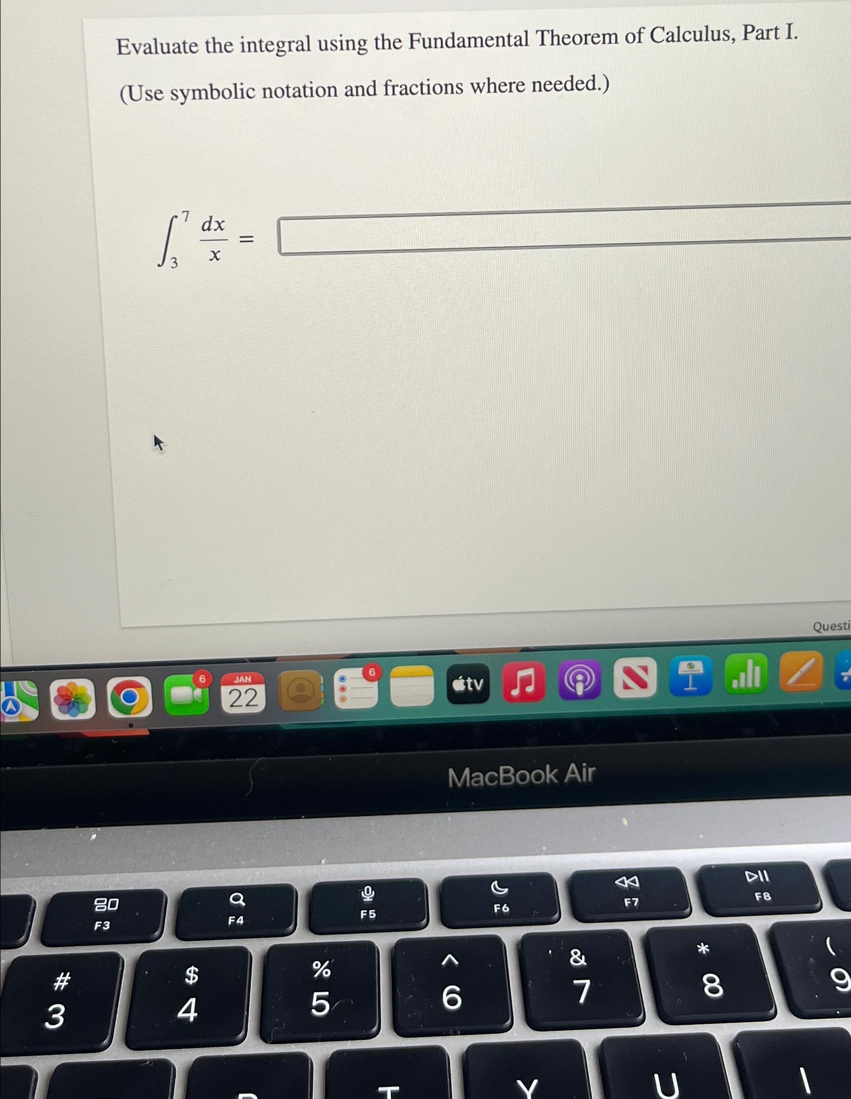 Solved Evaluate the integral using the Fundamental Theorem | Chegg.com