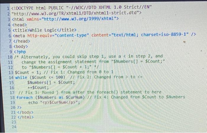 Solved its saying there's something wrong with line 15. Im | Chegg.com