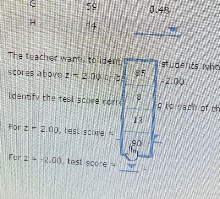 Solved 4. Transforming X values into z scores In preparation | Chegg.com