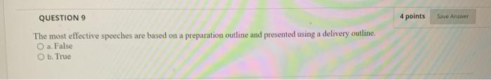 QUESTION 1 A topical pattern organizes main points | Chegg.com