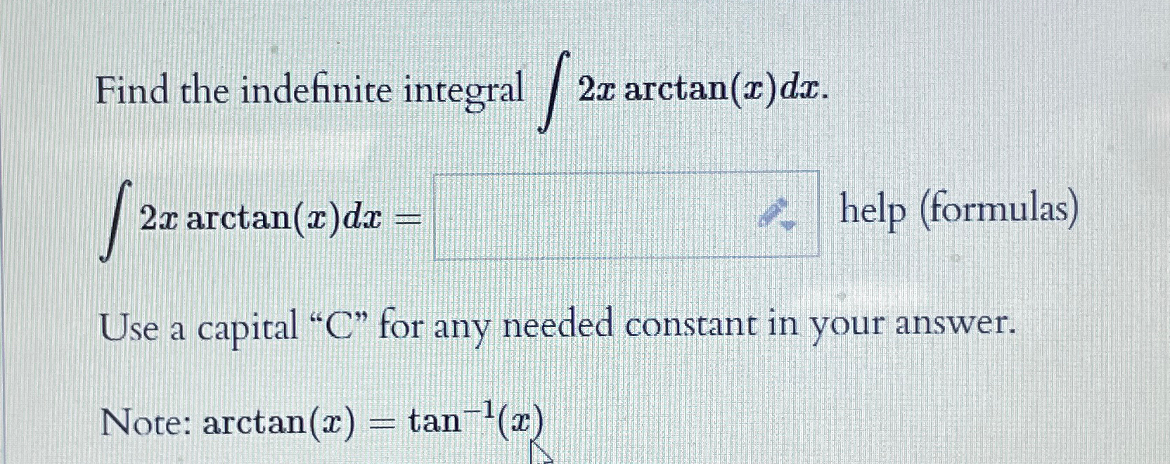 Solved Find the indefinite integral | Chegg.com