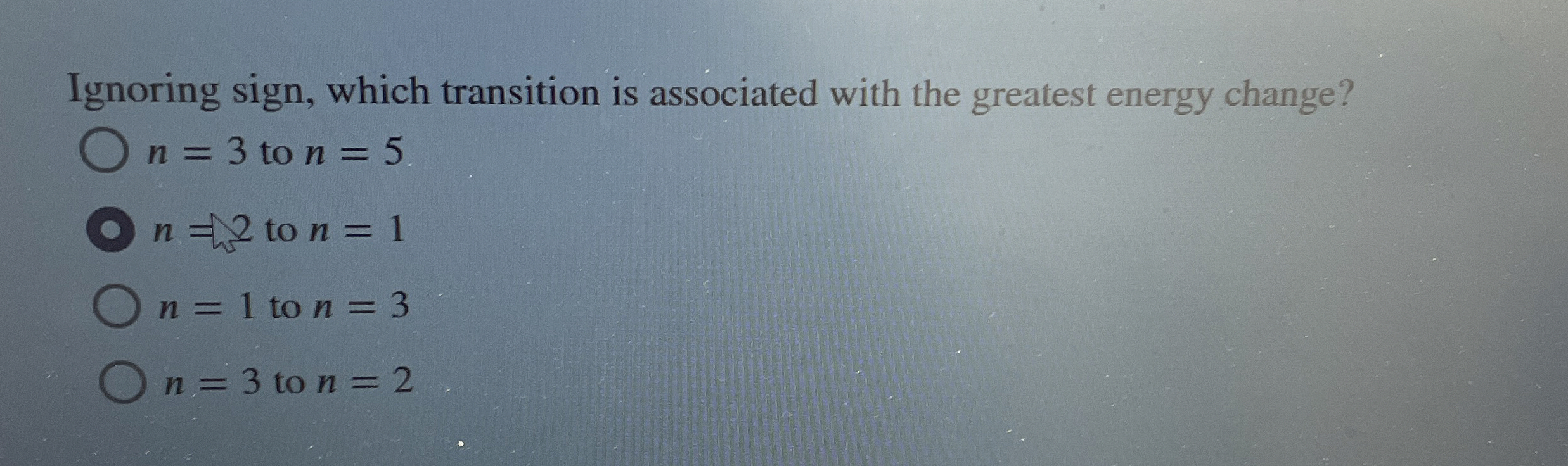 Solved Ignoring sign, which transition is associated with | Chegg.com