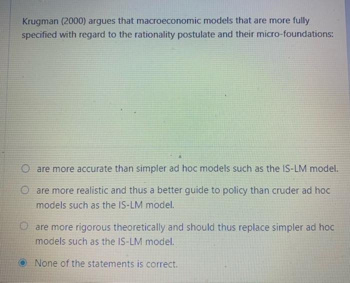 Solved What do new classical models have in common with the | Chegg.com