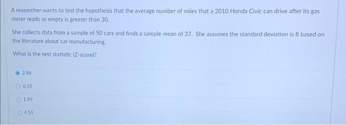 Solved A Researcher Wants To Test The Hypothesis That The