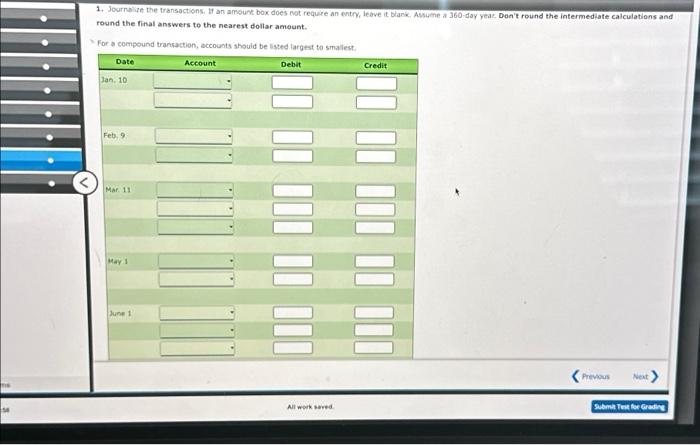 Solved ability Transactions. The following items were | Chegg.com