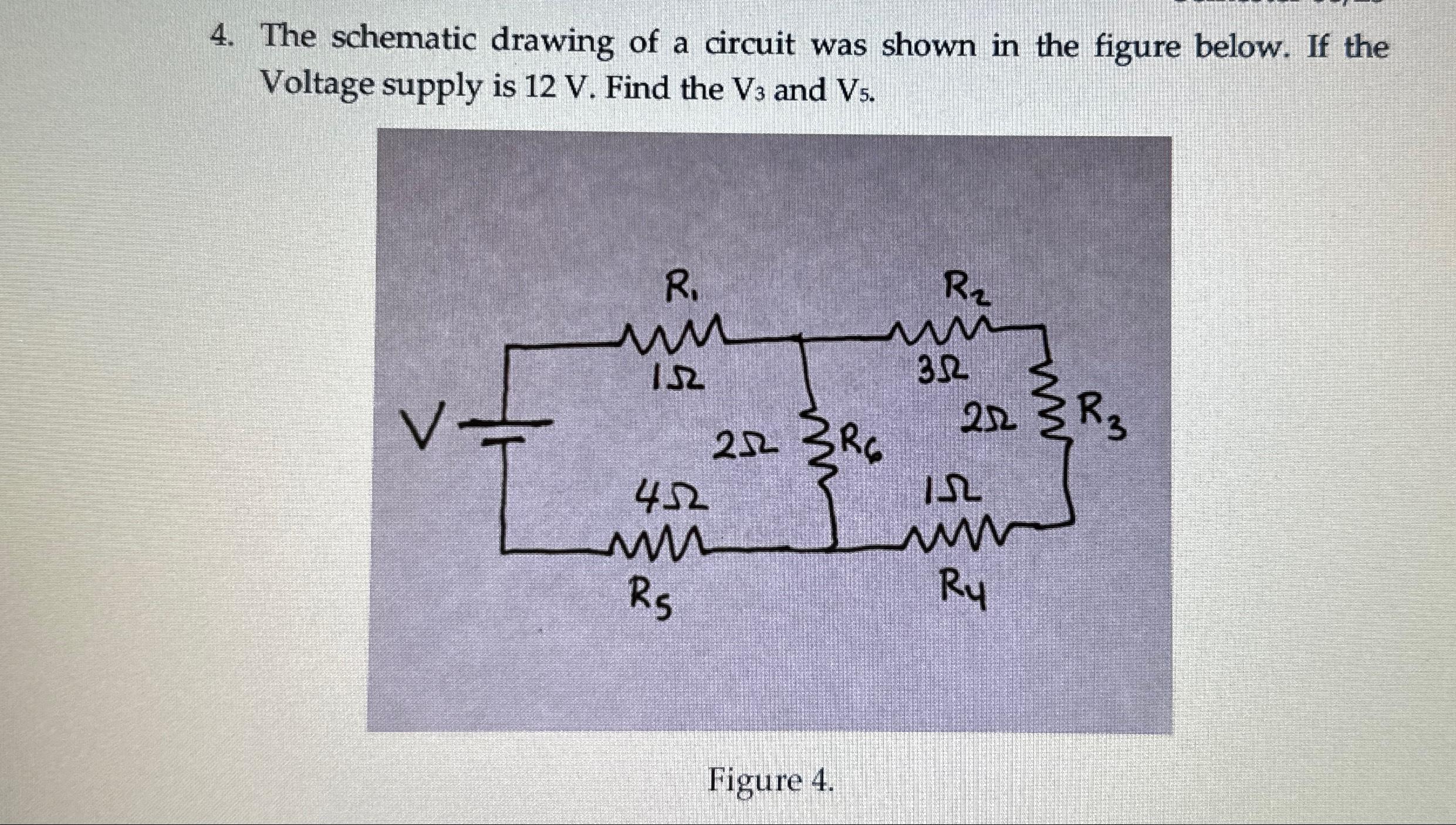Solved The schematic drawing of a circuit was shown in the | Chegg.com