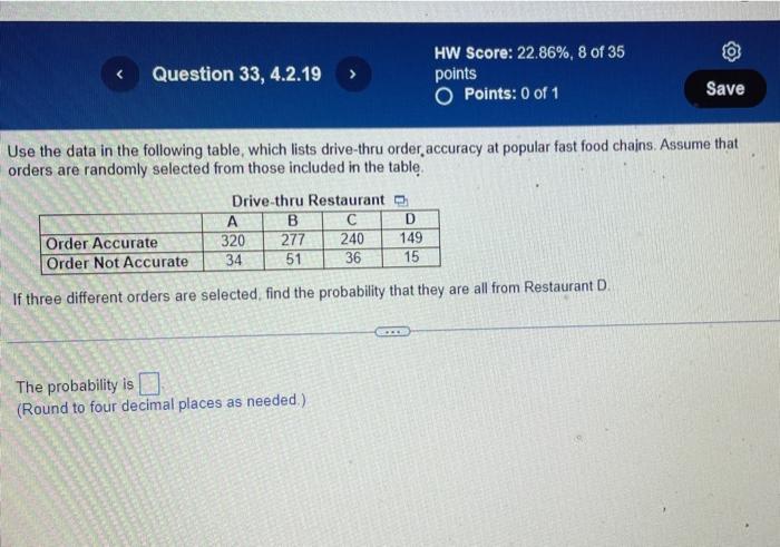 Solved Use the data in the following table, which lists | Chegg.com