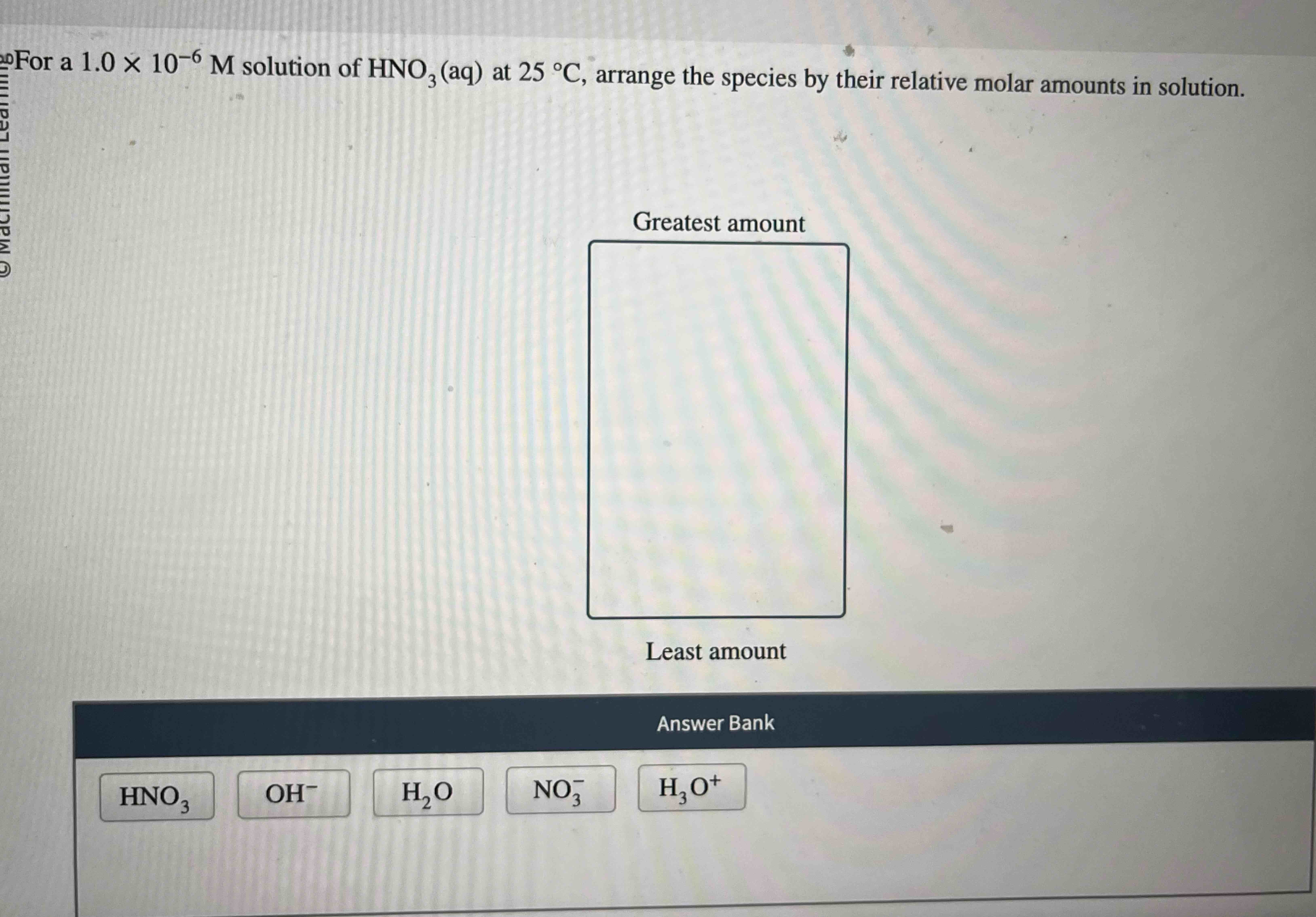 Solved each value represents a different aqueous solution | Chegg.com