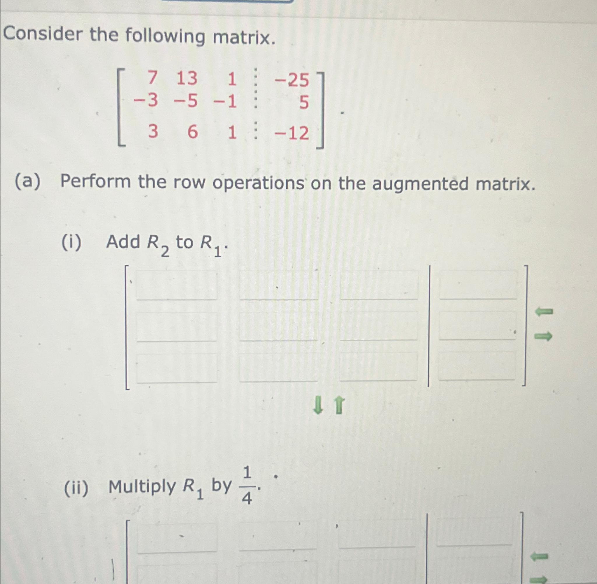 Solved Consider the following | Chegg.com