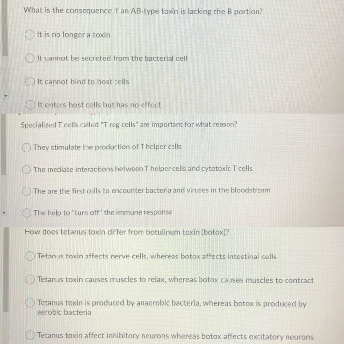 Solved What is the consequence if an AB-type toxin is | Chegg.com