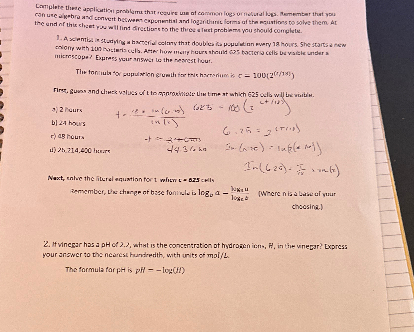 Solved Complete these application problems that require use | Chegg.com