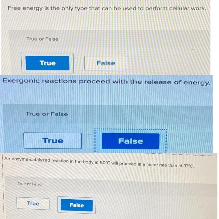 Solved Free energy is the only type that can be used to | Chegg.com