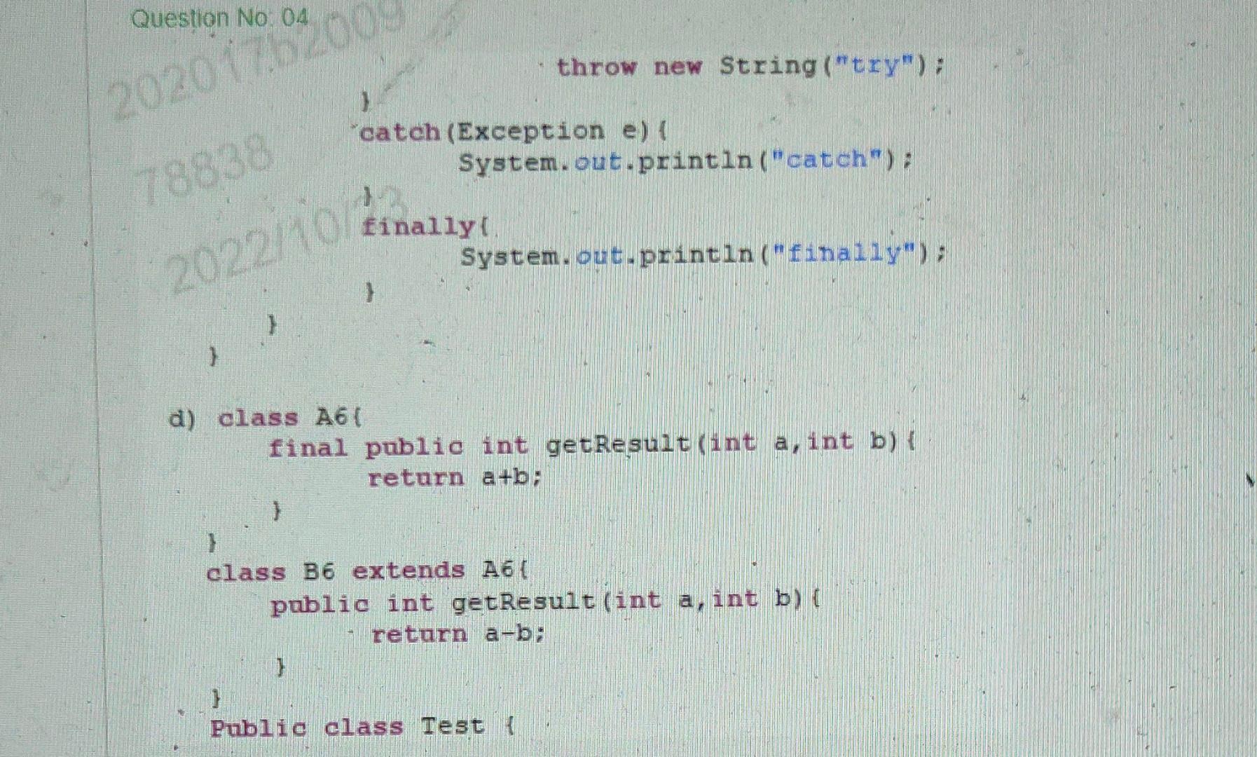 Solved What will be the output/errors in the following code | Chegg.com