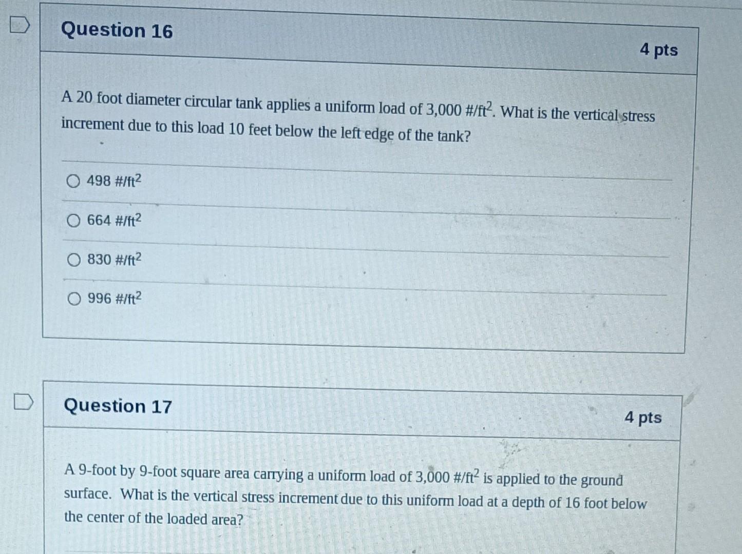 Solved A 20 foot diameter circular tank applies a uniform | Chegg.com