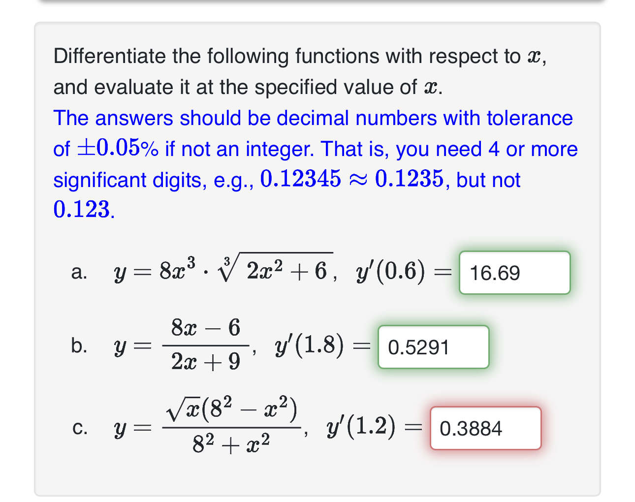 Solved Differentiate the following functions with respect to | Chegg.com