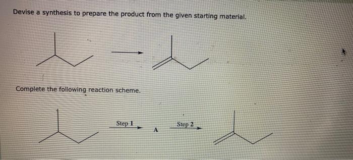 Solved Devise a synthesis to prepare the product from the | Chegg.com