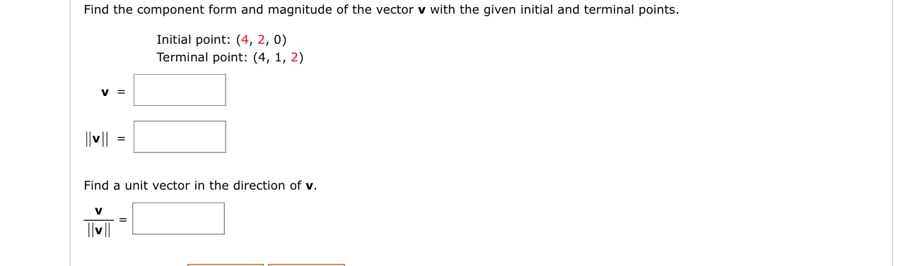 Solved Find the component form and magnitude of the vector v | Chegg.com