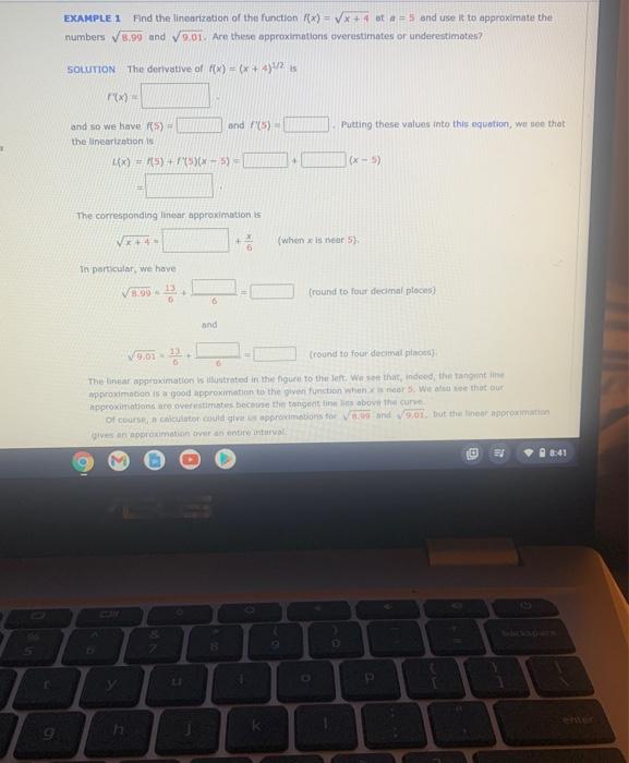 Solved Example 1 Find The Linearization Of This Function 2671