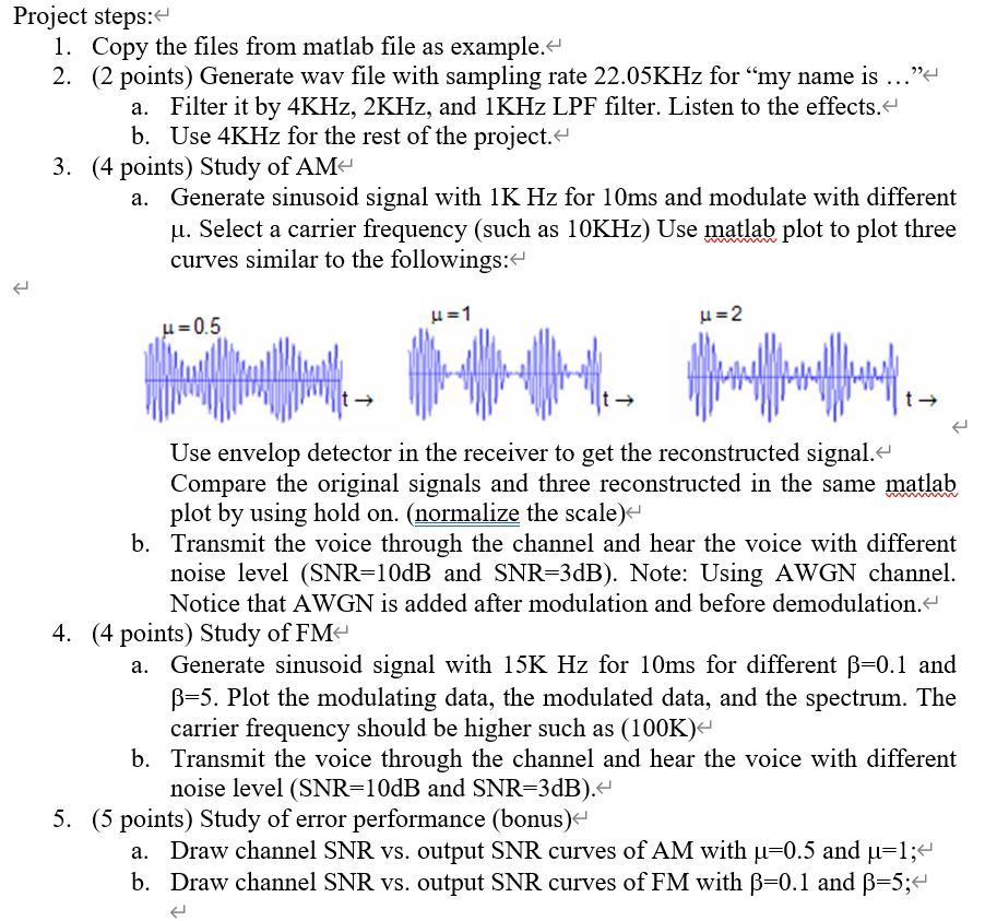 Project steps:Copy the files from matlab file as | Chegg.com