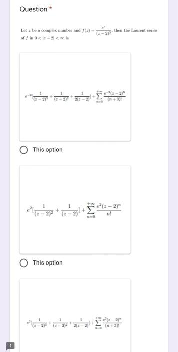Solved Question * Letz be a complex number and f(x)= of f in | Chegg.com