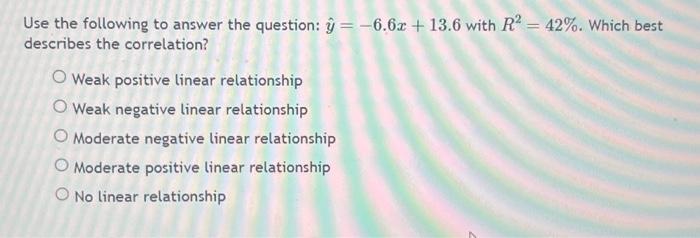 Solved Use the following to answer the question: | Chegg.com