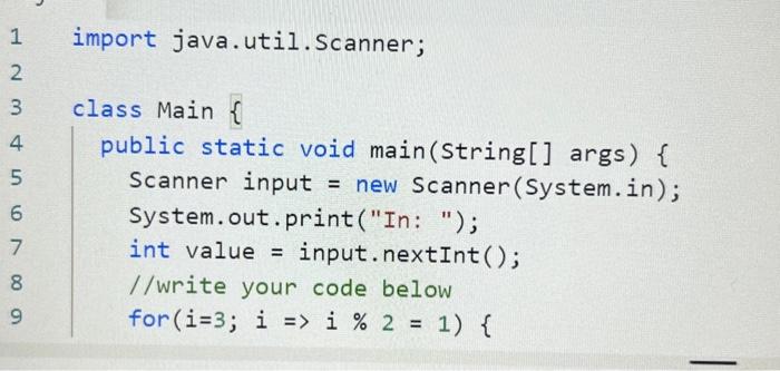 Solved Using a for loop, determine whether the integer | Chegg.com