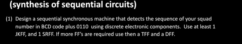 Solved (synthesis of sequential circuits)(1) ﻿Design a | Chegg.com