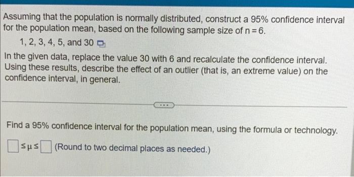 Solved Assuming that the population is normally distributed, | Chegg.com