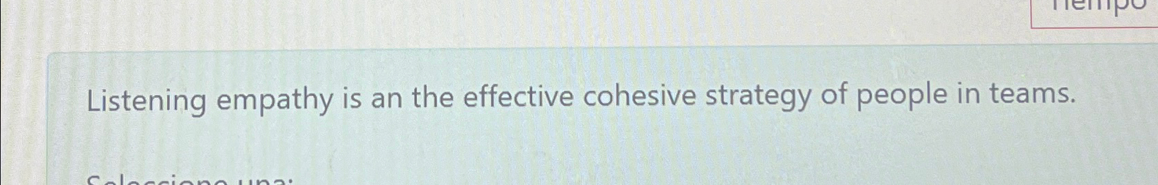 Solved Listening empathy is an the effective cohesive | Chegg.com